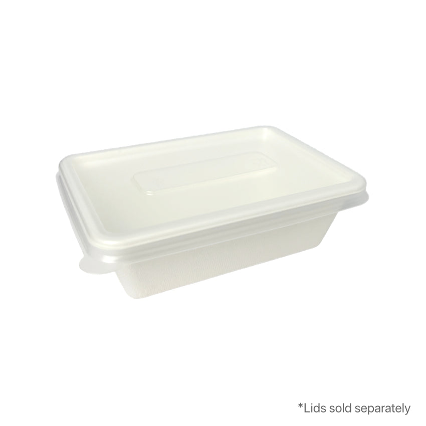 750ml Sugarcane Rectangle Containers (500pcs) – Zeta Pack