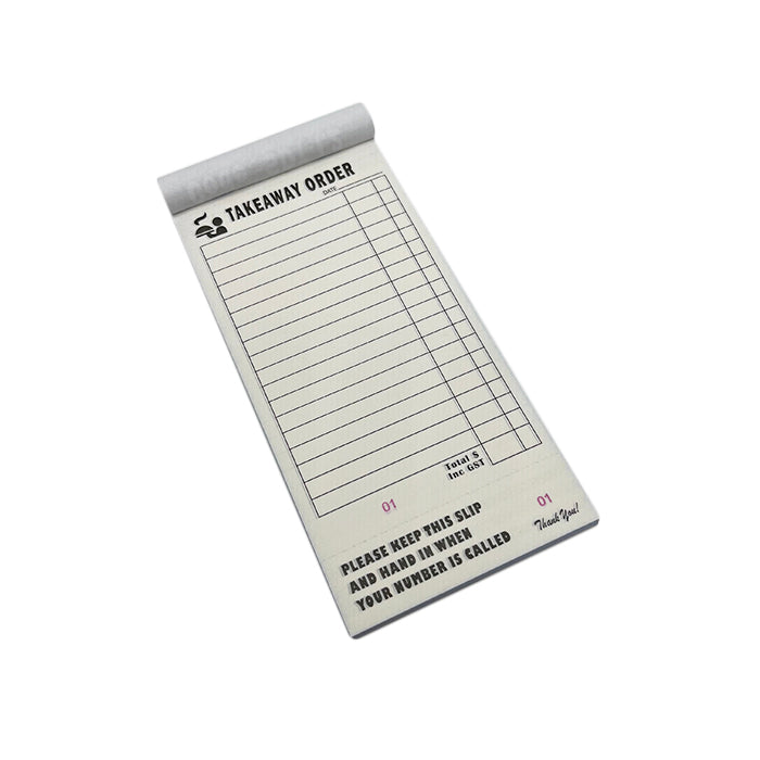 Large Takeaway Order Docket Books - Duplicate & Carbonless - 10 Books ...